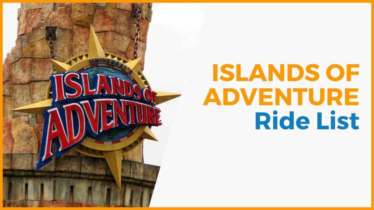 19 BEST Universal Islands of Adventure Orlando Rides List